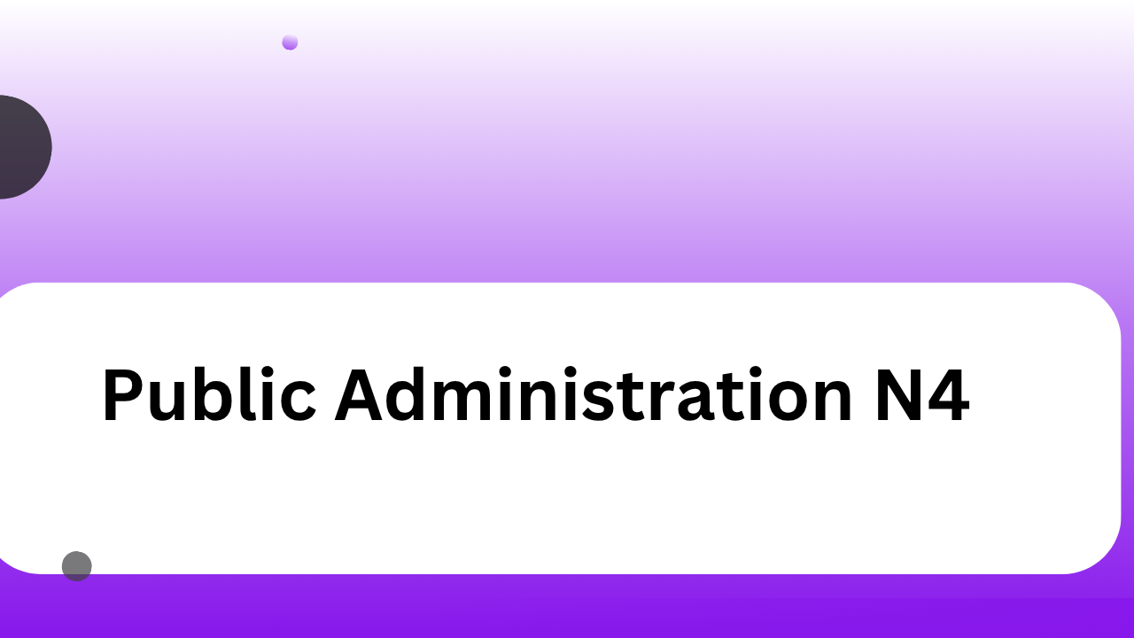 Public Administration N4 | Levels and Functions in Public ...